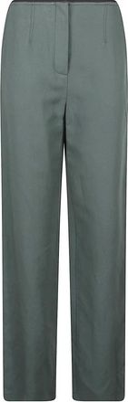 Patrizia Pepe Femme, Pantalons, Vert, Taille: 38 FR Wide Pantalons