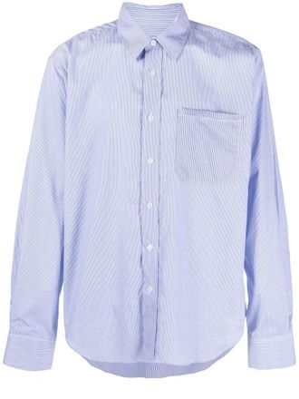 Orlebar Brown chemise Grasmoor &agrave; manches longues - Bleu