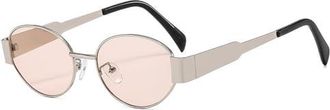 Generic Lunettes De Soleil À Petite Monture En Métal For Hommes, For La Conduite, Les Vacances, Lextérieur, For Femmes(Pink)