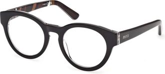Pucci unisex, Accessoires, Noir, Taille: 50 MM Round Acetate Lunettes de soleil