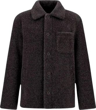 Herno Shacket in Teddy Melange - - Jackets - Herren - Schwarzk - L