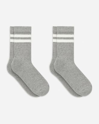 Arket Sportliche Baumwollsocken -Grau