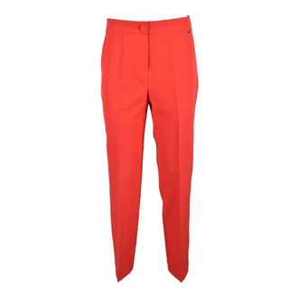 Nenette Elegante TLJ Hose mit Elastan - - Trousers - Damen - Rot - S