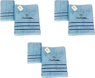 Renato Balestra 3 Sets von 2 Badet&uuml;chern (1 Gesicht und 1 Bidet) Hellblau