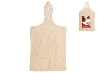hOme Home Classico Wood Schneidebrett mit Griff, Holz, Beige
