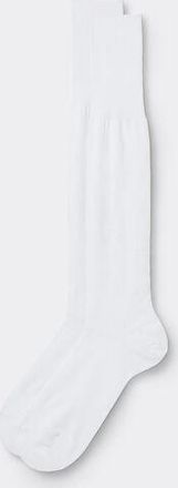 Calzedonia Lange Herrensocken Mit Fil Decosse Weiß