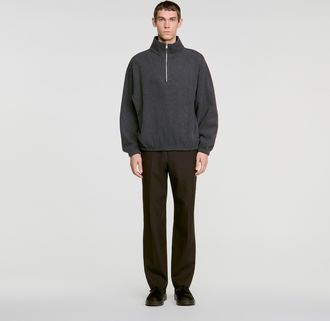 Sandro Sweatshirt col montant zipp&eacute;