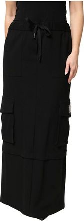 Dolce & Gabbana Femme, Jupes, Noir, Taille: 36 FR Cargo Skirt