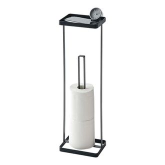 Yamazaki Tableware Gerson Toilettenpapierhalter, Stahl, Schwarz, One Size
