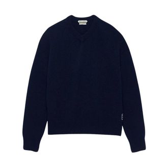 J.W.Anderson V-Ausschnitt Kaschmir Pullover - - Knitwear - Damen - Blau - S