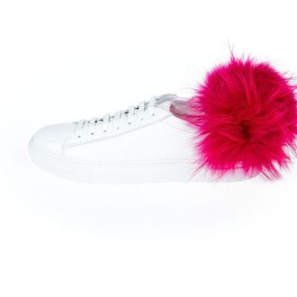 Mr & Mrs Italy Mr&Mrs Italy Wei&szlig;e Lammleder Damen Sneaker