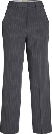 Jack & Jones Damen Jxmary Striped Hw PNT Noos Chino Pants, Dark Grey Melange, 28W / 32L EU