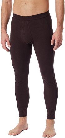 Schiesser Herren Lange Unterhose mit Eingriff Bio Baumwolle-Comfort Fit Unterwäsche, braun-Mel_181840, XXL