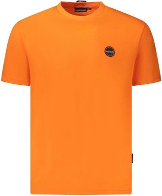 Napapijri Oranges Baumwoll-T-Shirt - - Tops - Herren - Orange - M
