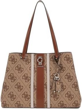 Guess sac &agrave; &eacute;paule Erenia Tote Bag Latte Logo beige