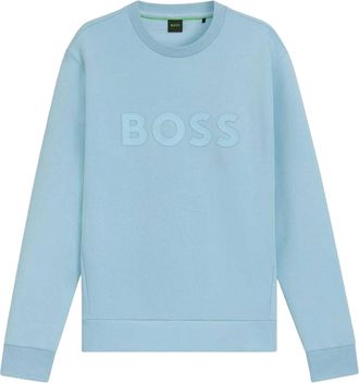 HUGO BOSS Sweatshirt f&uuml;r Herren, Logo, Baumwolle (Pastellblau)