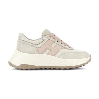 Hogan Flache Schn&uuml;rschuhe - - Shoes - Damen - Beige - 40 EU