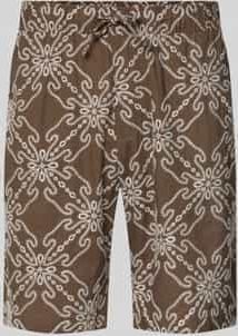 Mc Neal Shorts aus Leinen-Mix mit elastischem Bund und Kordelzug