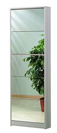 Dmora Schuhschrank mit 5 T&uuml;ren und 1 Spiegel