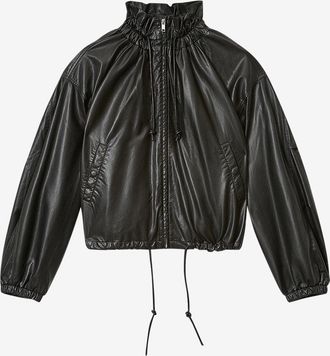 Isabel Marant Veste Neela Fa&ccedil;on Cuir - Femme - Noir - Taille 34 - Marant &Eacute;toile
