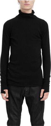 Isaac Sellam Experience Homme, Pulls, Noir, Taille: XL Pretentieux Pull Col Montant en Cachemire