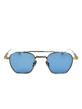 Cutler and Gross lunettes de soleil &agrave; double pont - Argent