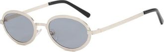 Generic Lunettes De Soleil Tendance Ovales À Petite Monture For Hommes Et Femmes, For Lextérieur, La Conduite, Le Shopping, Les Fêtes(Gray)