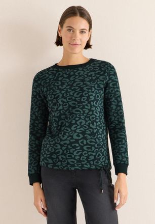 Cecil Sweatshirt mit Tunnelzug am Saum