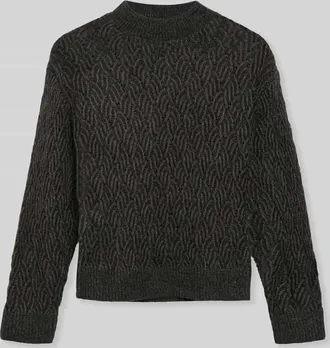 s.Oliver Black Label Pullover mit Ajour-Strickmuster