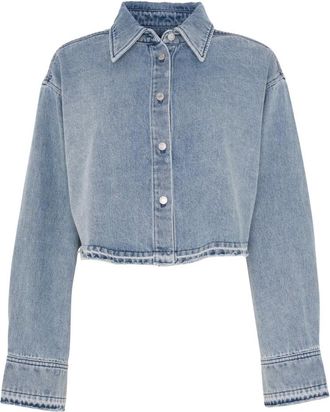 Worst Behavior Wrstbhvr, Femme, Blouses et Chemises, Bleu, Taille: 38 FR Jella Denim Shirt