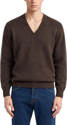 FILIPPO DE LAURENTIIS V-Ausschnitt Strickware - - Knitwear - Herren - Braun - S