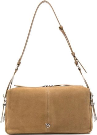 Pinko Pinko, Femme, Sacs, Brun, Taille: ONE Size 24 Classic Shoulder Bag