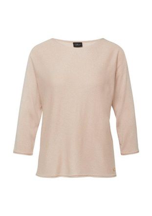 s.Oliver 3/4 Arm-Pullover Strickpullover Leichter Feinstrickpullover mit Glitzergarn