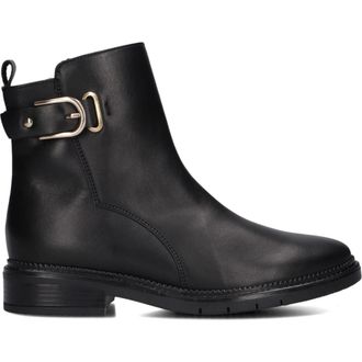 Gabor Schwarze Leder-Stiefeletten mit Schnalle - - Shoes - Damen - Schwarzk - 38 EU