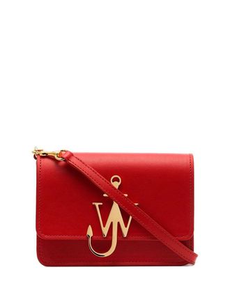 J.W.Anderson sac &agrave; bandouli&egrave;re &agrave; plaque logo - Rouge