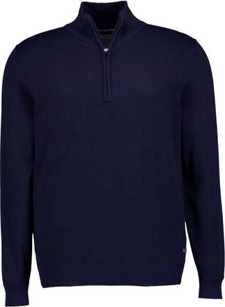 Pierre Cardin Herren Troyer blau Baumwolle unifarben