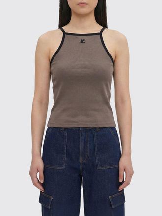 Courr&egrave;ges Top COURR&Egrave;GES Femme couleur Gris
