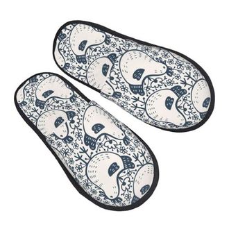 Generic Pantoufle Maison Poules Et Fleurs Chaudes Pantoufles Antid&eacute;rapantes Hiver Pantoufles Unique Hiver Chaussures Chaudes Pour Chambre Maison Voyages L