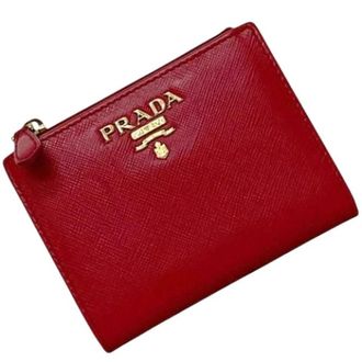 Prada Pre-owned Saffiano 1Ml023 Bi-fold Wallet - - Pre-owned - Damen - Rot - ONE SIZE