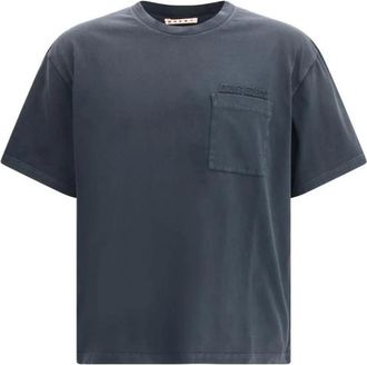 Marni Homme, Tops, Noir, Taille: XL T-shirt ras du cou en coton