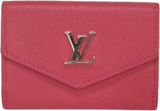 Louis Vuitton Pre-owned Porte Feuille Lock Mini Leather Wallet - Femme - Pre-owned - Rose - Taille: ONE Size