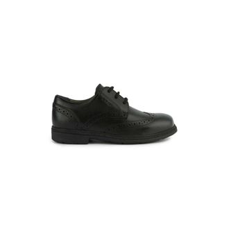 Geox JR Federico Schn&uuml;rschuh mit Fl&uuml;gelspitzen - - Shoes - Herren - Schwarzk - 43 EU