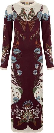 Farm Rio Millena Strick-Midikleid - - Dresses - Damen - Mehrfarbig - M