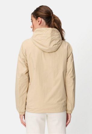 Camel Active Outdoorjacke mit Allover-Print und unifarbener Seite Langarm