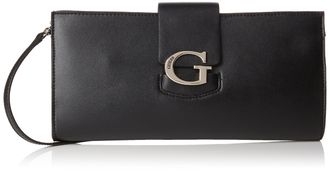 Guess Damen Lexxi Clutch Münzbörsen, Schwarz (Nero)