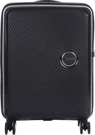 American Tourister Soundbox - Spinner S Erweiterbar Handgepäck, 55 cm, 35.5/41 L, Schwarz (Bass Black)