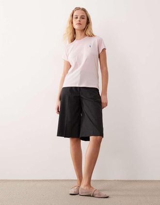 Polo Ralph Lauren T-shirt ras de cou coupe classique &agrave; logo embl&eacute;matique - Rose