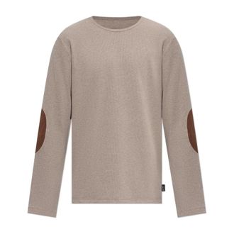 Maison Margiela Pullover mit Ellbogen-Patches - - Knitwear - Herren - Beige - XL