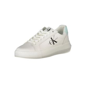 Calvin Klein Wei&szlig;e Leder Damen Sneaker - - Shoes - Damen - Wei&szlig; - 39 EU