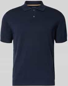 Christian Berg Regular Fit Poloshirt in Strick-Optik
